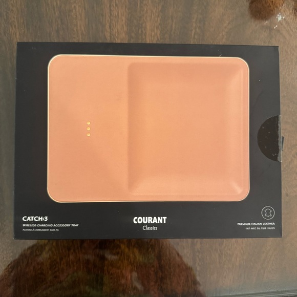 courant | Other | Courant Catch3 Wireless Charging Tray In Tan Nib ...